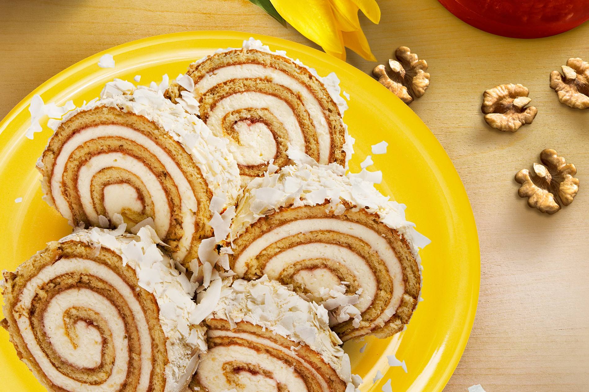 Kokosová roláda | Pecenijeradost